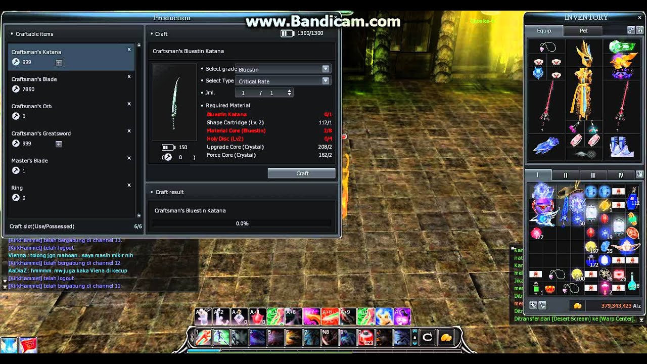 Craft Red Osmium Newbe cabal Indonesia - YouTube