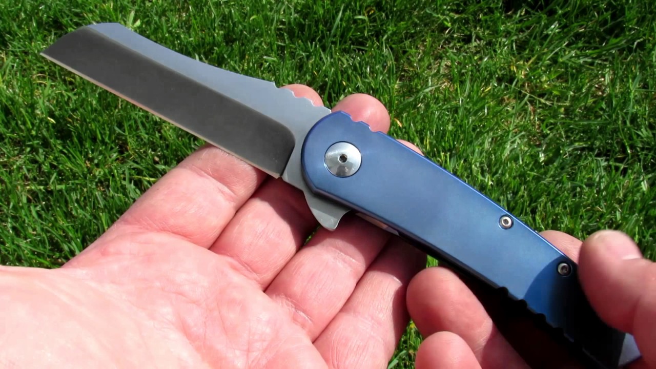 Modified OKC Robert Carter Prime Custom Ano Ontario Flipper Knife - YouTube