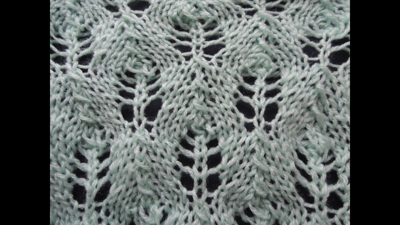 pattern lace knitting #2 - YouTube