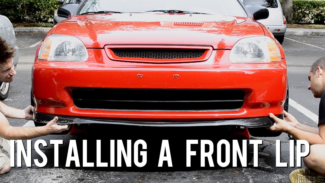 Quick Pit! Front Lip install - YouTube
