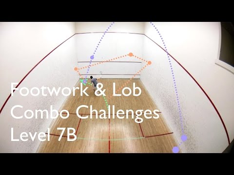 Squash - Footwork & Lob Combo - Level 7B - YouTube