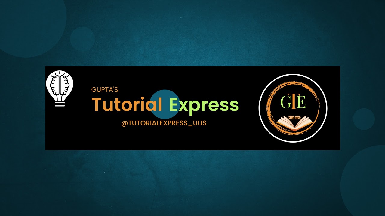 Gupta's Tutorial Express Live Stream - YouTube