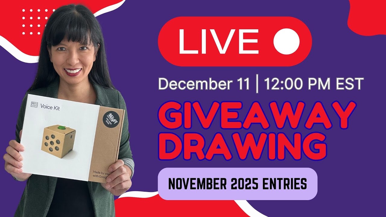 Google AIY Voice Kit v1 Live Giveaway for November Entries - YouTube
