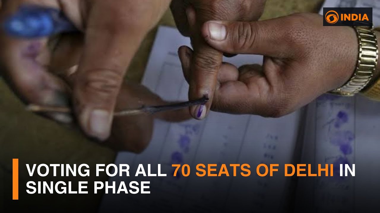 Voting for all 70 seats of Delhi in single phase - YouTube