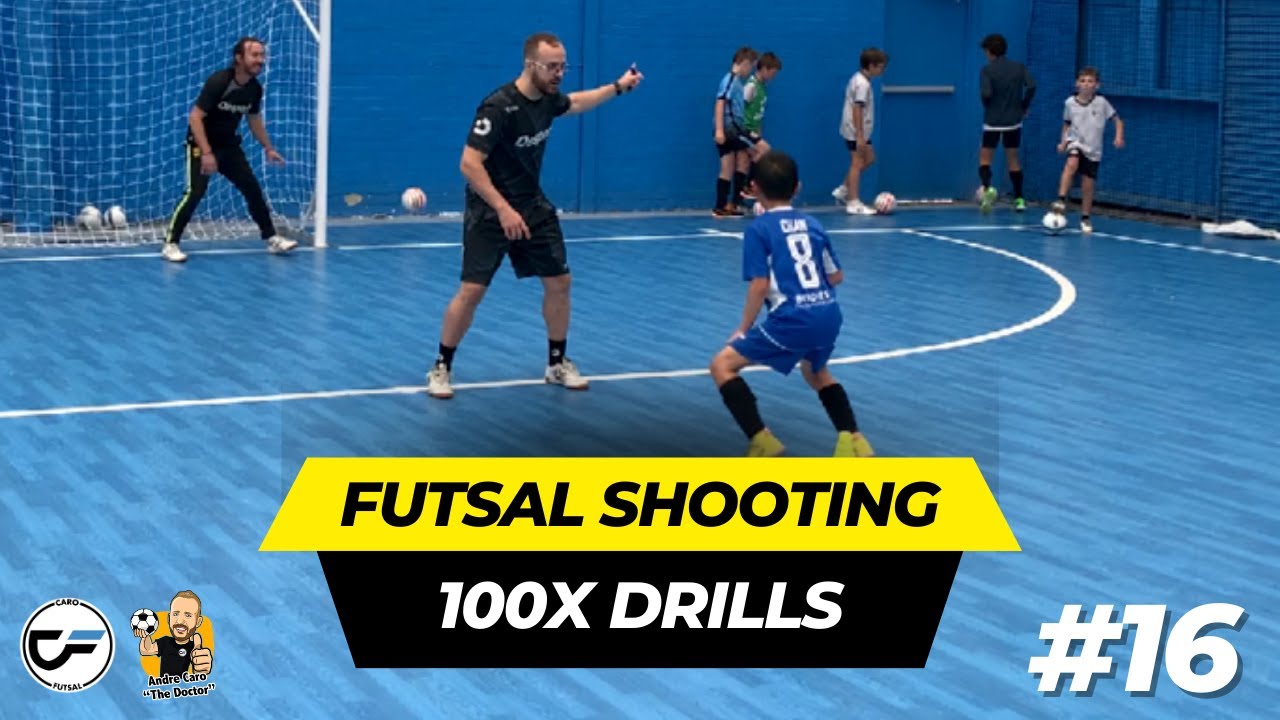 100x FUTSAL DRILLS | Futsal Shooting Drill #16 - CORNER SHOOTING - YouTube