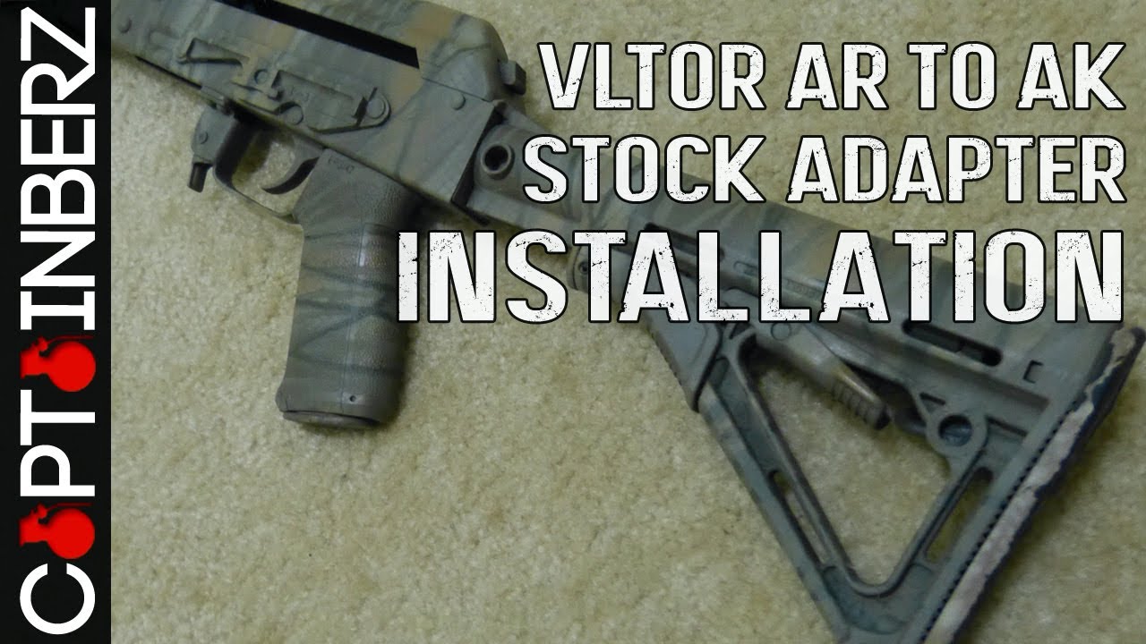 VLTOR AR to AK Stock Adapter Installation (RE-47) - YouTube