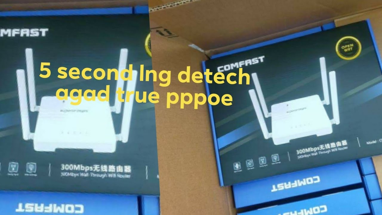 Ang lupet sa PPPOE CF-N1 comfast router - YouTube
