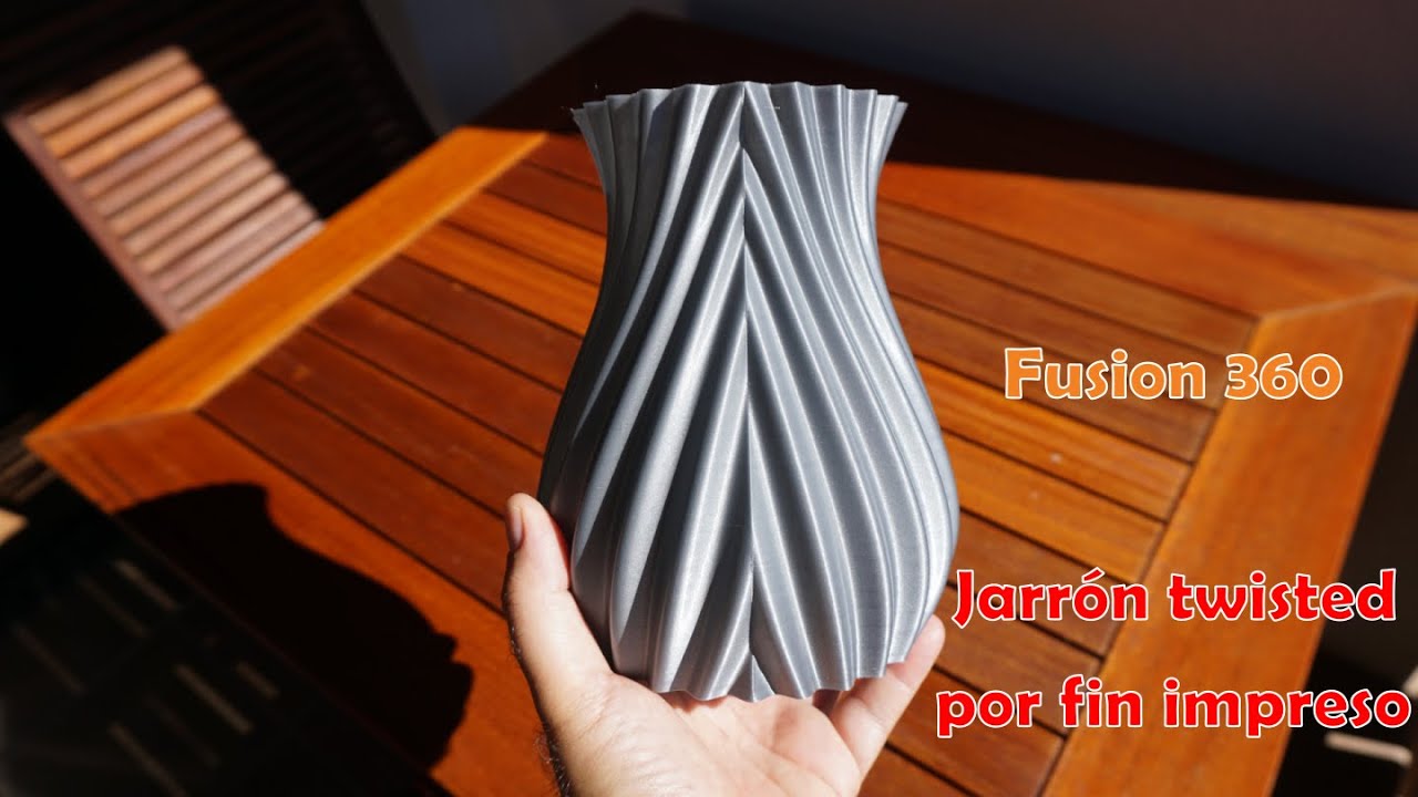 Jarrón Twisted con simetrías impreso en 3D - YouTube