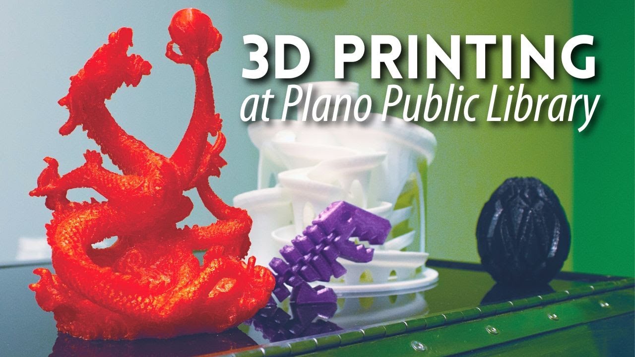 Use 3D Printers at Plano Public Library! #3DPrinter #3DDesign - YouTube