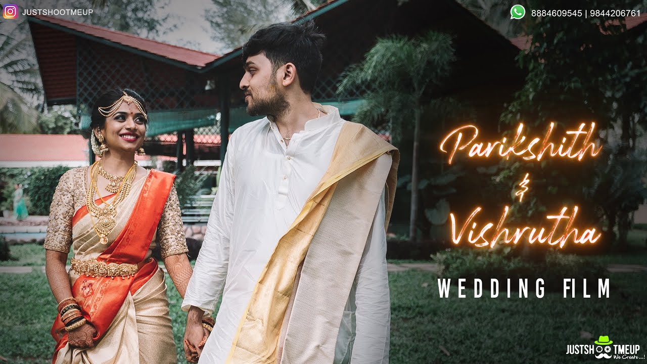 VISHRUTHA & PARIKSHITH CANDID WEDDING FILM 4K || JUSTSHOOTMEUP - YouTube