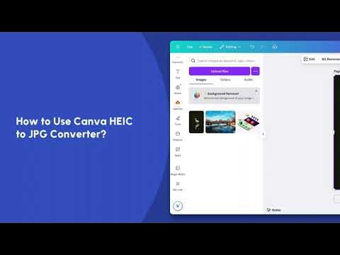 How to Use Canva HEIC to JPG Converter? | Canva Tutorials | Trainn - YouTube