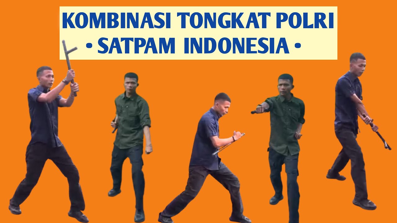 KOMBINASI TONGKAT POLRI LETTER T #satpamindonesia #satpamviral # ...