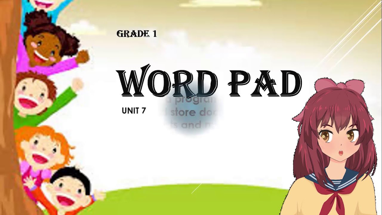 Microsoft WordPad for kids - YouTube