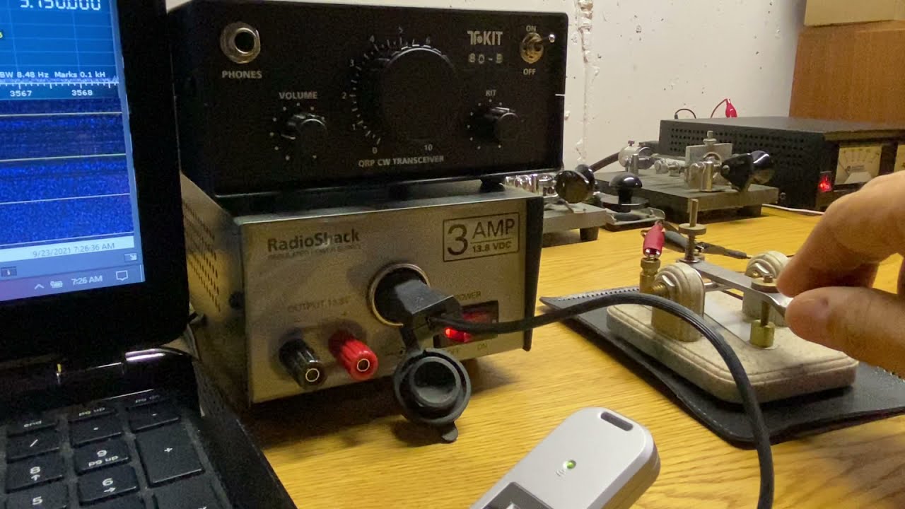 QRS CW - TEN TEC T1380 KIT with SDRPlay RSP1A - YouTube