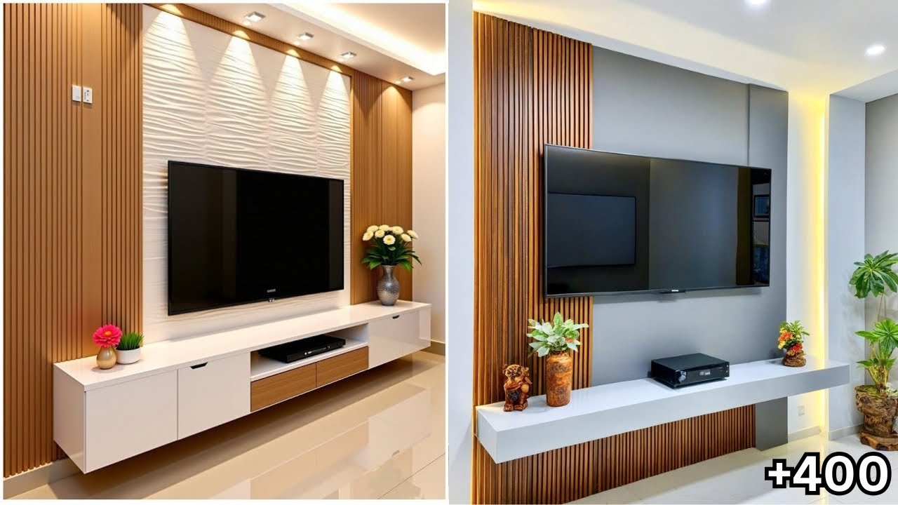 500 Modern & Latest TV Unit Designs 2025 | Latest TV Wall Panel Ideas ...