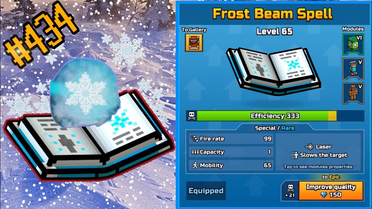 Pixel gun 3d. {#434} Frost Beam Spell [Gameplay & Review] - YouTube