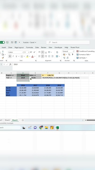 Dynamic Vlookup Excel Exceltips Spreadsheets Excelhacks Shorts Short Shortsfeed Youtube