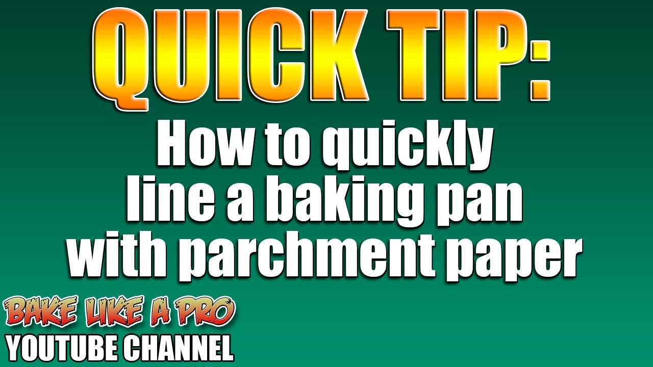 How To Line A Baking Pan With Parchment Paper YouTube how-to-line-a-baking-pan-with-parchment-paper-youtube