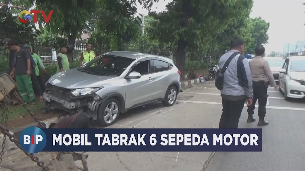 Mobil Tabrak 6 Motor di Lenteng Agung - BIP 02/12 - YouTube