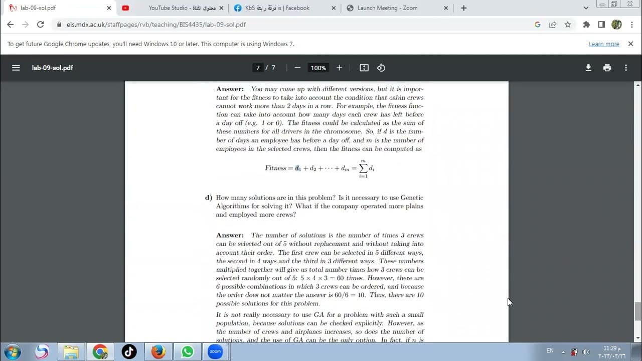 genetic algorithm example 6 - YouTube
