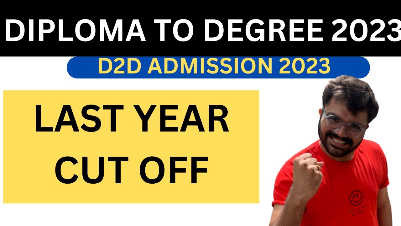 Diploma to Degree | Last year cut off | helpful in Admission - YouTube