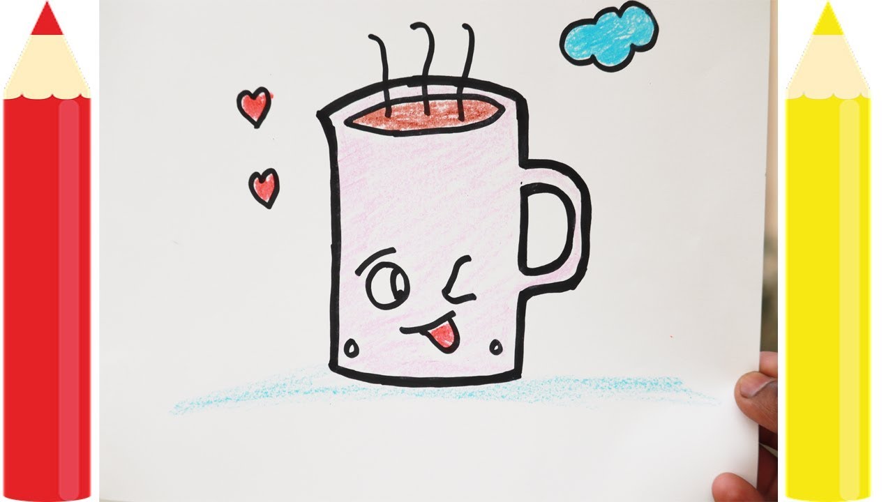 How to Draw Chocolate Cup Cute and Easy Way - YouTube