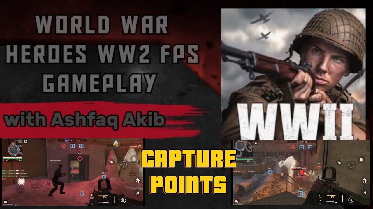 World war heroes WW2 FPS gameplay in bloody winter(CAPTURE POINTS). 🪖🪖 ...