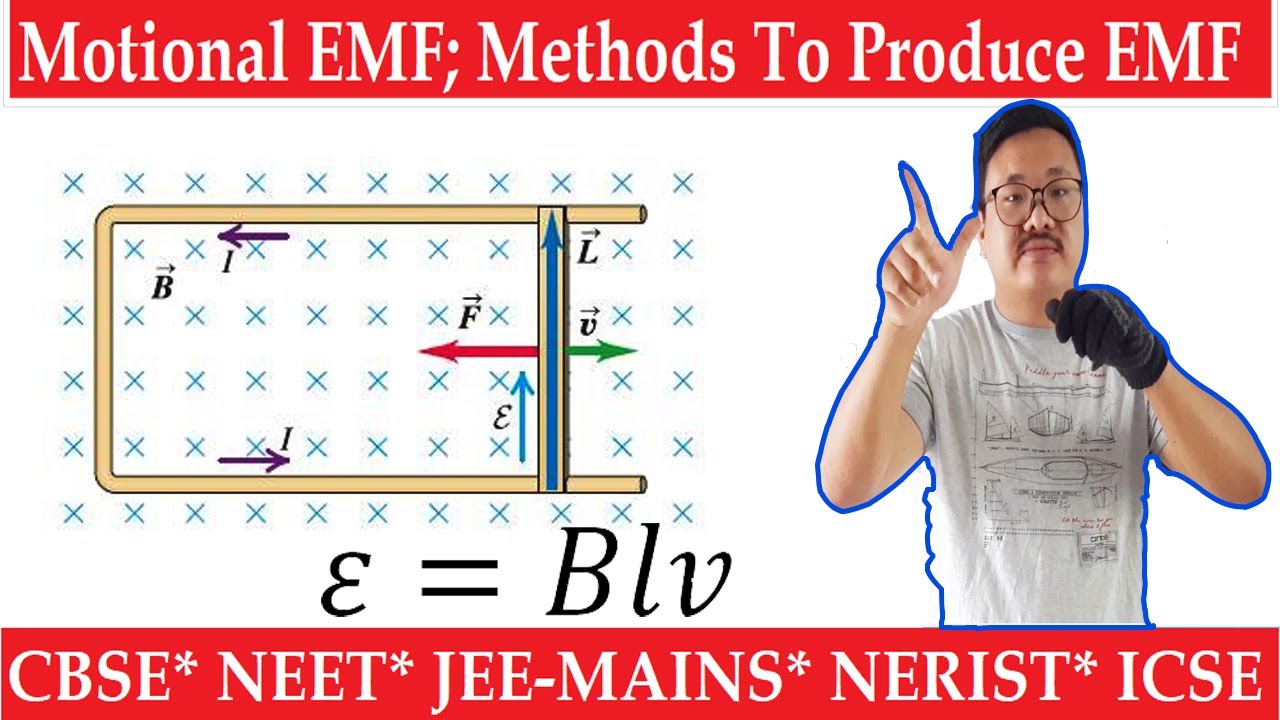 Motional EFM || Electromagnetic Induction 5 || Methods To Produce EMF ...
