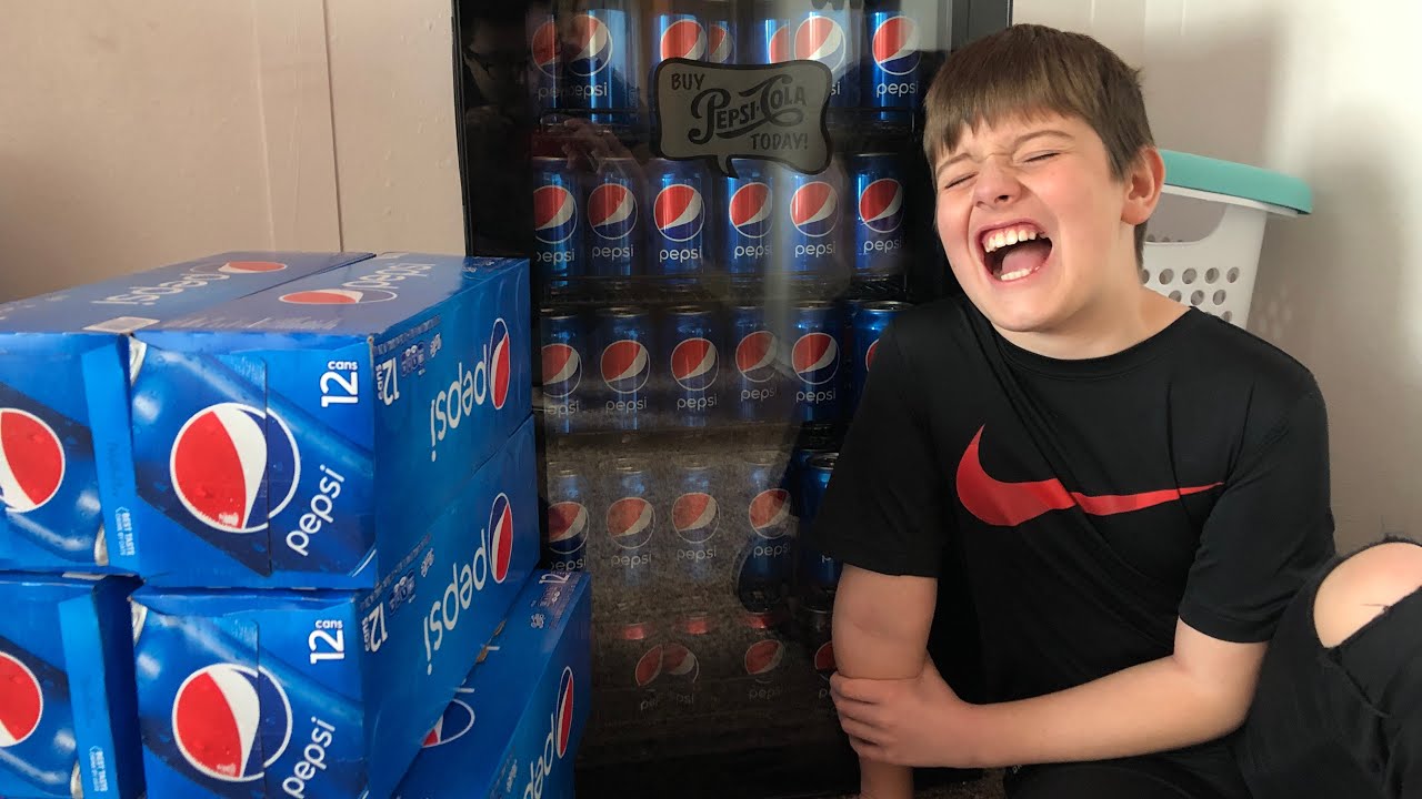 Kid Temper Tantrum Steals Daddy's Mini Fridge And Replaces Coca-Cola ...