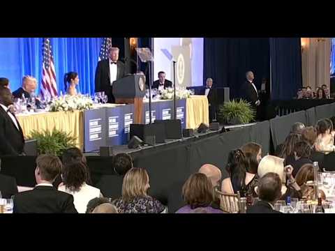 Trump spews vicious speech at awkward White House Correspondents Dinner