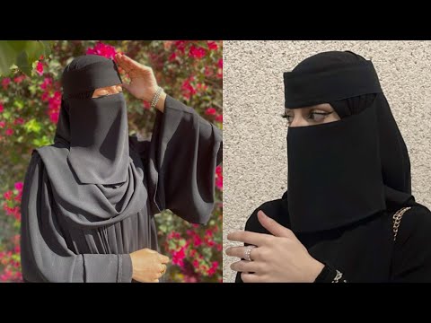 Arebic niqab cutting and stitching/ single piece niqab cutting and stitching