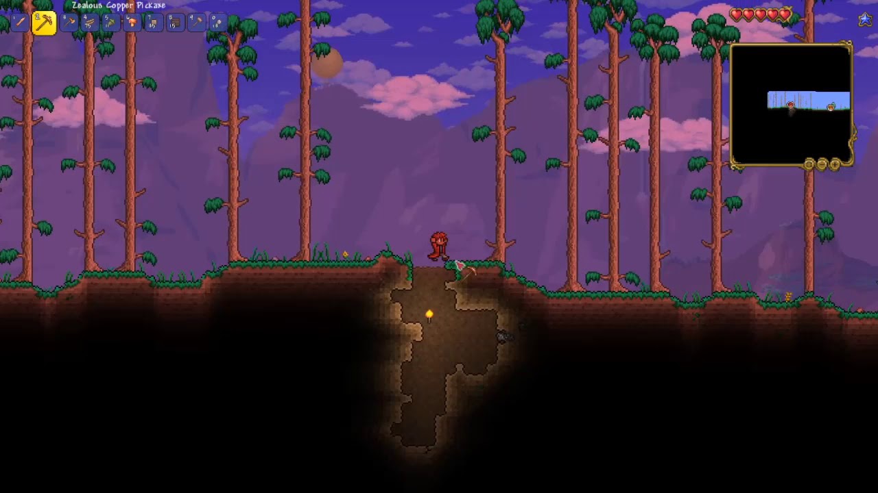 First time playing 2D Minecraft! (Terraria gameplay Ep.1) - YouTube