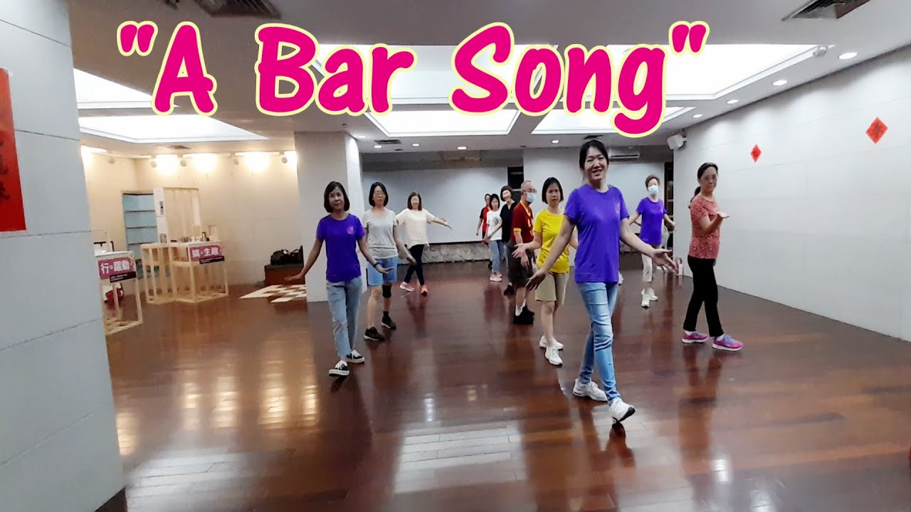 "A Bar Song" - Line Dance - YouTube