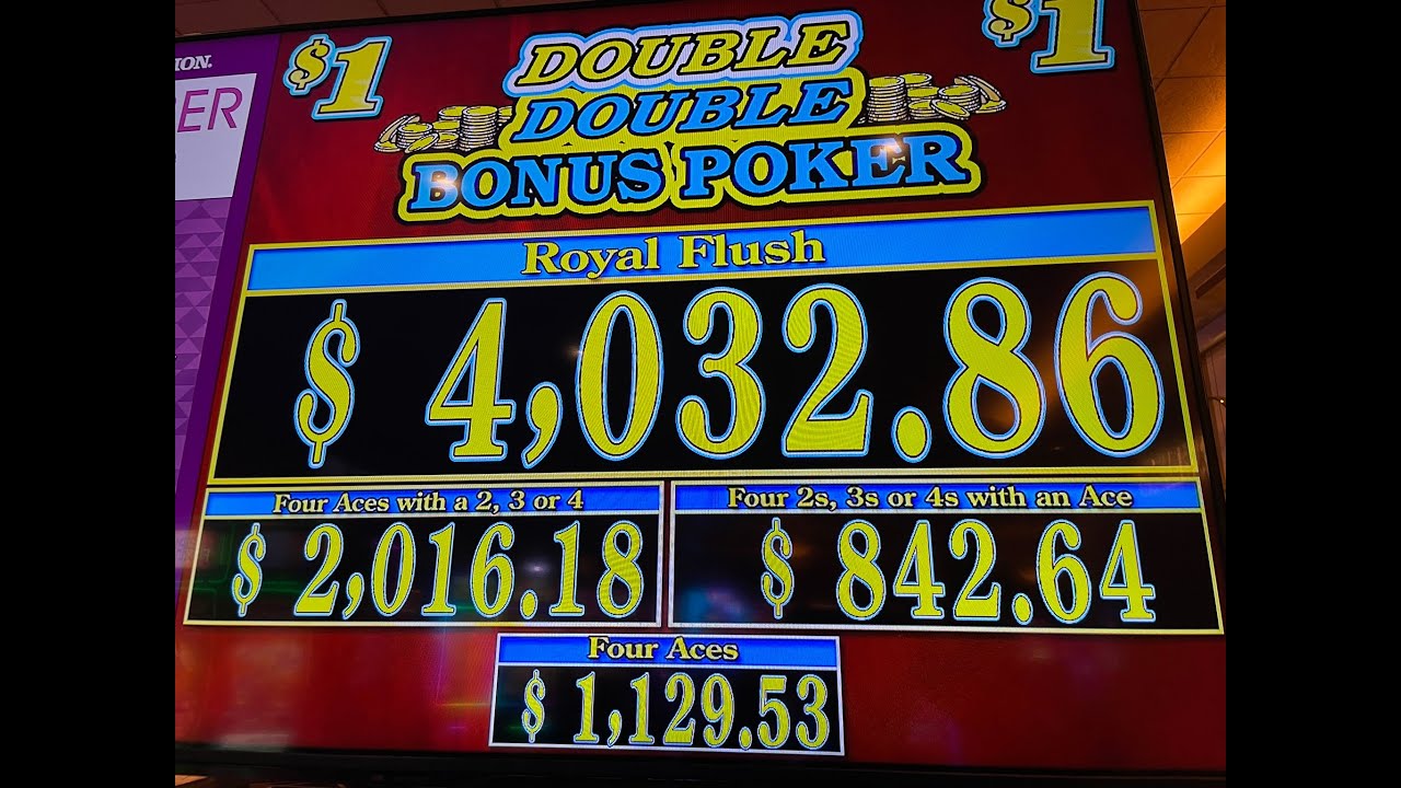 Video Poker: Double Double Bonus Poker Progressive - Dollar machine ...