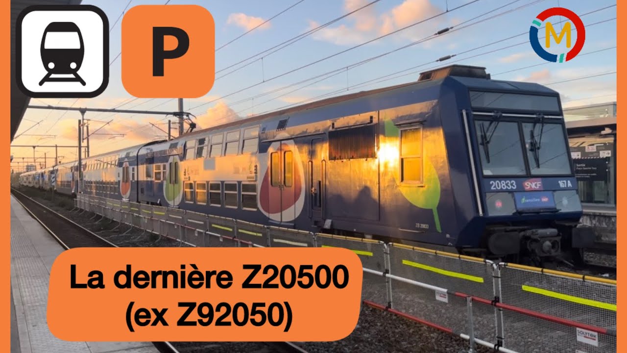 La dernière Z20500 en UM avec l’unique Z20500 Transilien de la ligne P ...