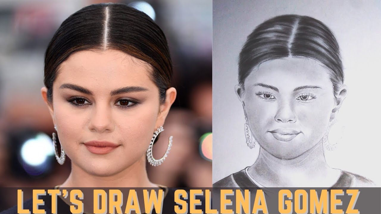 HOW TO DRAW SELENA GOMEZ? | 10-MINUTE DRAWING - YouTube