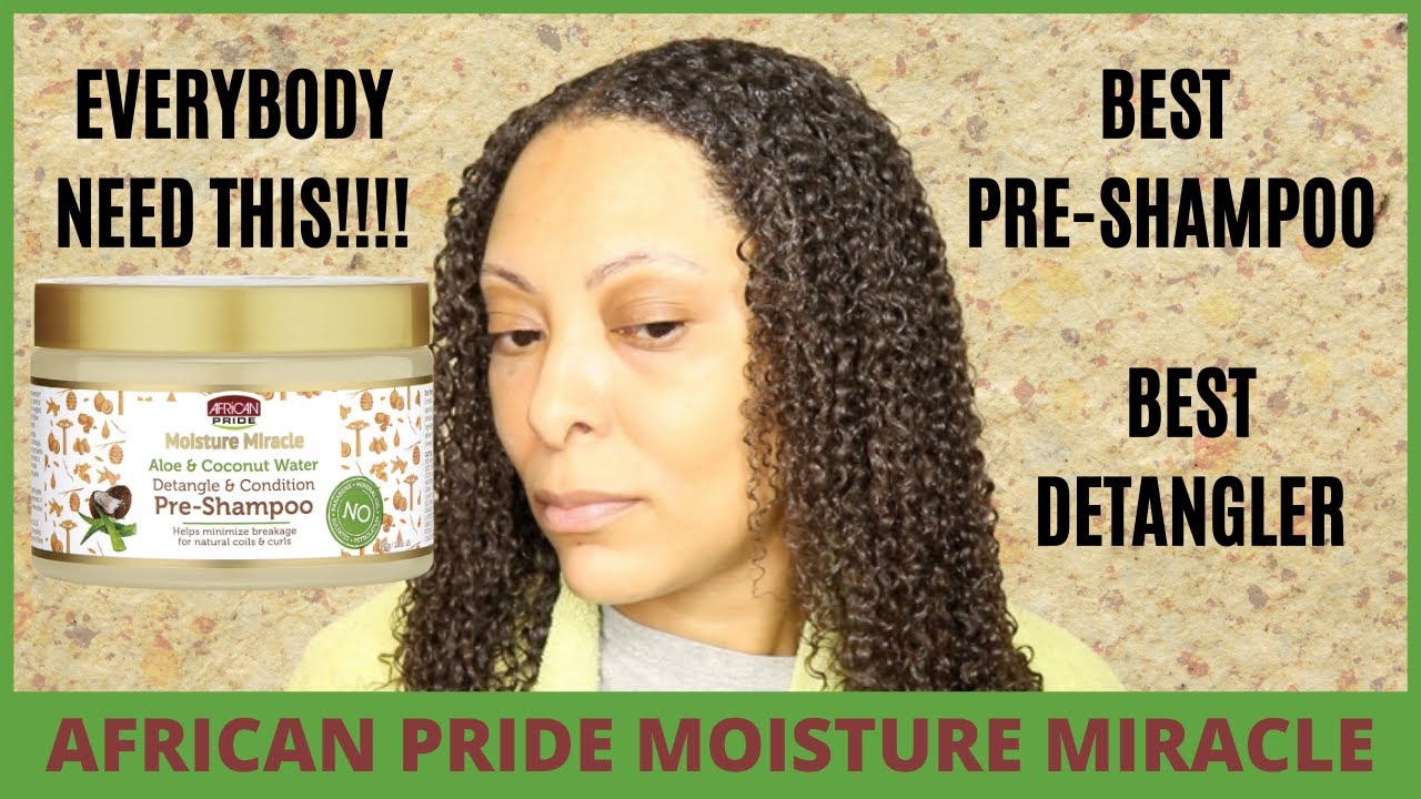 African Pride Moisture Miracle Pre-Shampoo - YouTube
