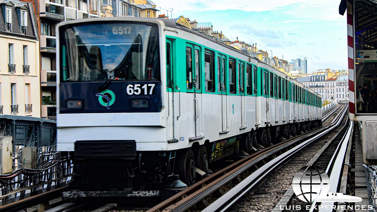 TRENES MP-73 LINEA 6 METRO DE PARÍS FRANCIA - YouTube