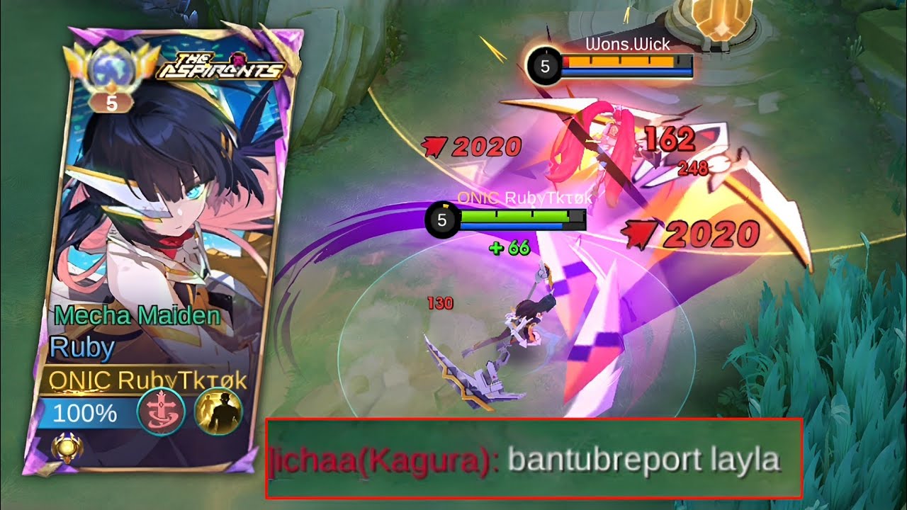 Rusak Parah Ruby Gold Lane Vs Global Layla Sampe Mau Direport Dapet Coklat - YouTube