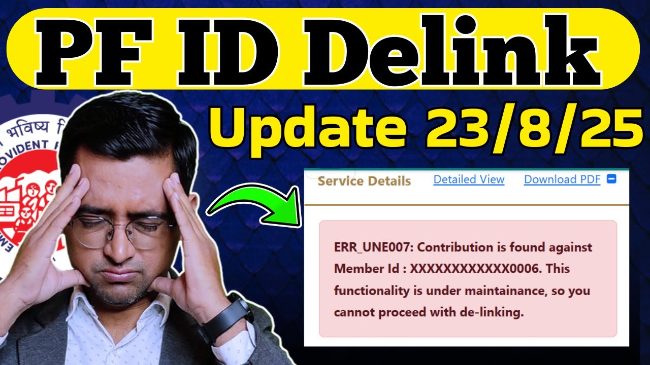 🛑 BIG PROBLEM🛑 err_une007 : contribution is found against member id ...