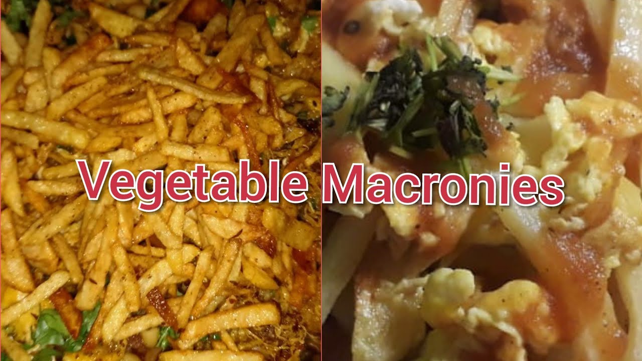 Vegetable macronies in a unique style - YouTube