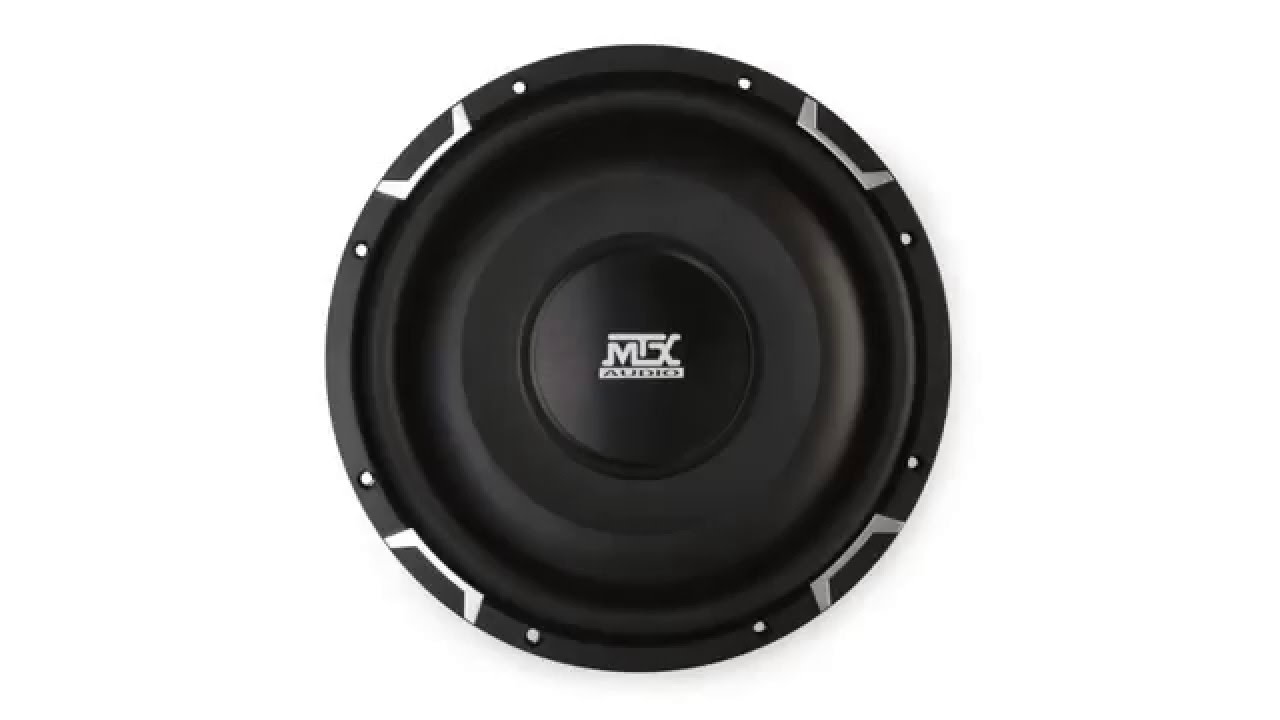 MTX Audio FPR12 04 Shallow Mount Subwoofer - YouTube