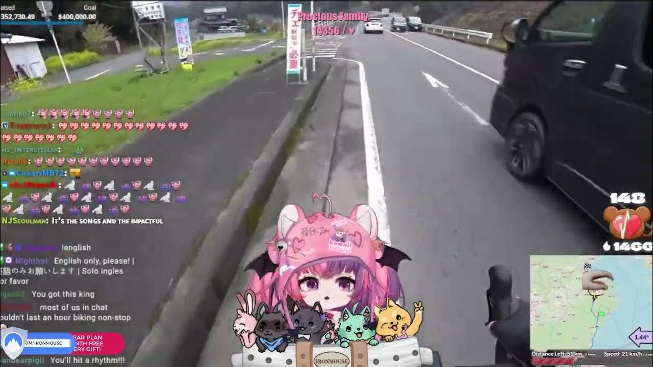 Ironmouse sings Whitney Houston - I Will Always Love You on CDawgVA IRL charity cycling stream ...