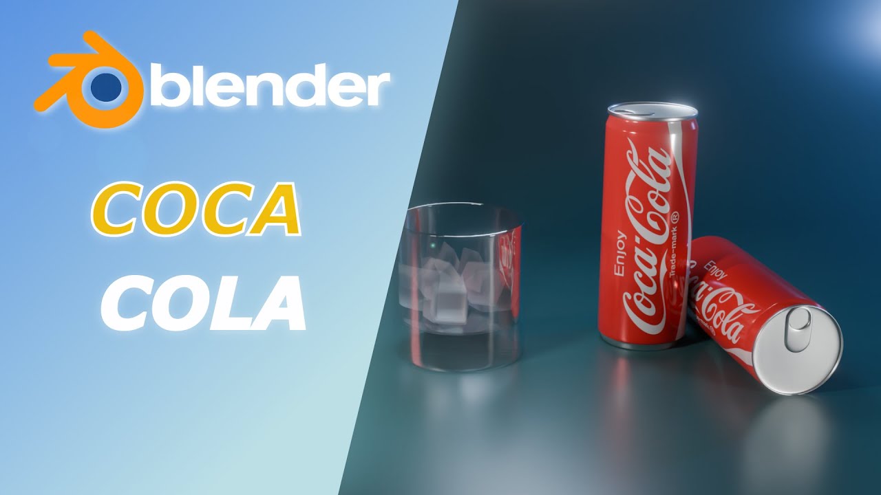 How to Make a Realistic Coca-Cola Can in Blender - YouTube