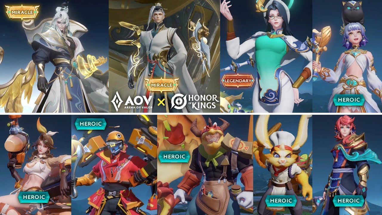 AOV New Skin Valhein, Zata, Veres, Bright, Brunhilda, Ishar and more ...