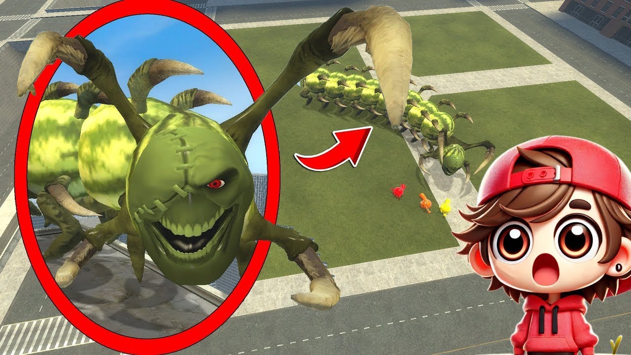 Un DRON capta a TRAIN EATER GIANT LIN GANG MELON en la VIDA REAL en ...