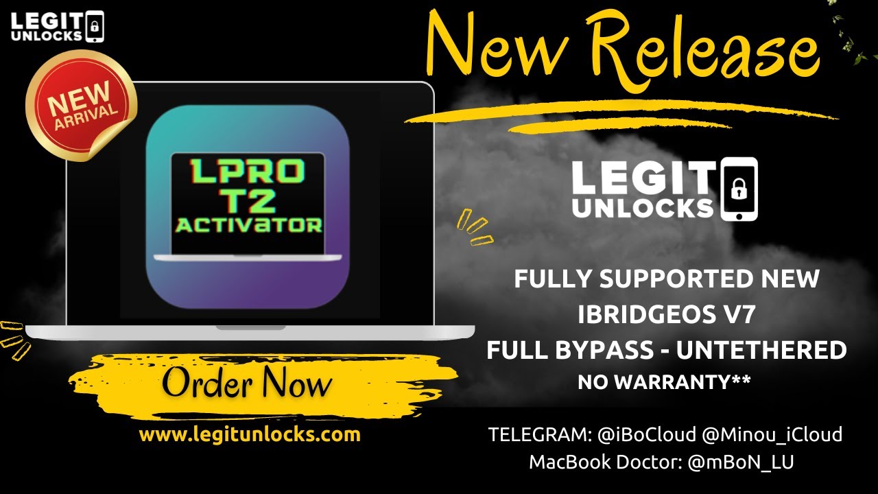 NEW LPRO T2 Released! With New iBridgeOS Fully Supported Now. EASY ...