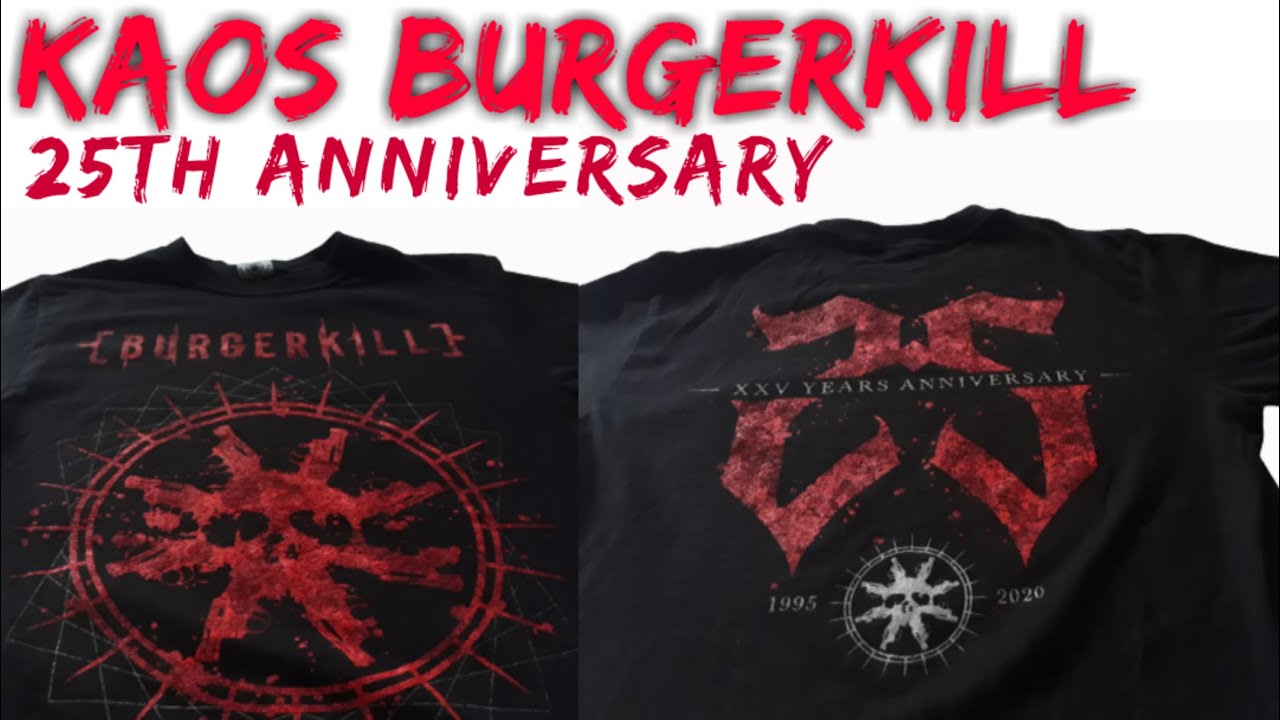 UNBOXING TSHIRT BURGERKILL 25TH ANNIVERSARY - YouTube