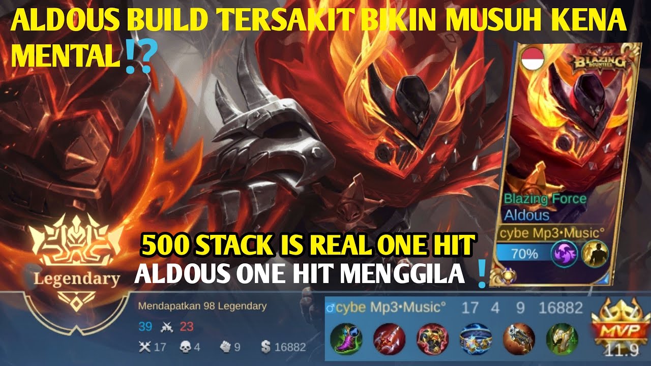 ALDOUS 500 STACK MENGGUNCANGKAN LAND OF DOWN | ALDOUS BEST BUILD 2022 ...