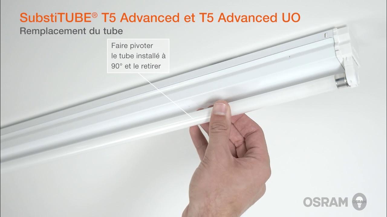 Guide d’installation des tubes LED SubstiTUBE® T5 OSRAM innovants - YouTube